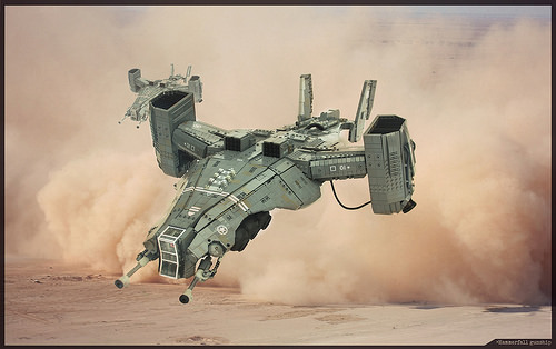 Futuristic Gunship