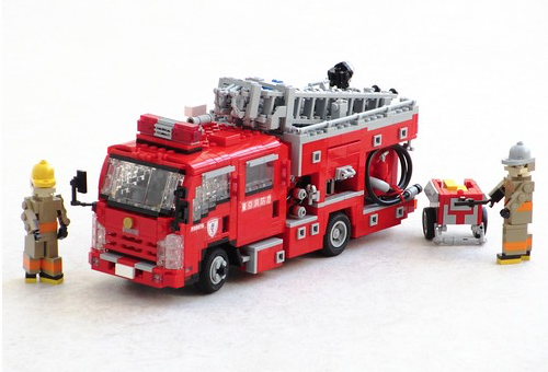 Lego Isuzu Fire Truck Tokyo | The Lego Car Blog