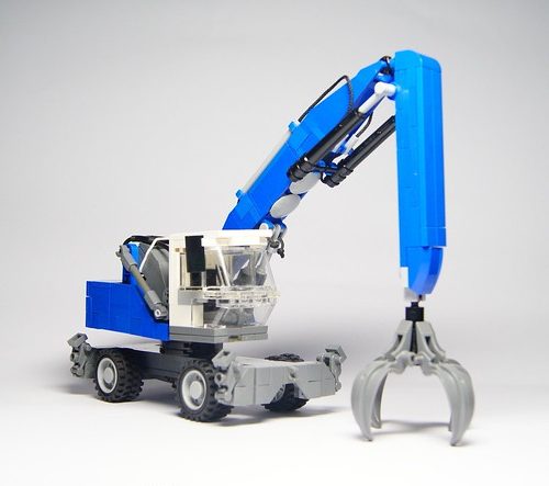 Lego Fuchs MHL 320 Material Handler | The Lego Car Blog