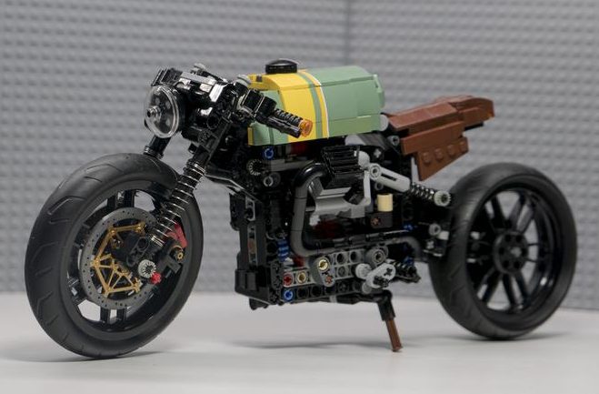 Lego Cafe Racer Motorcycle | The Lego Car Blog