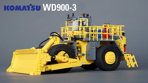 Lego Komatsu WD900 Wheel Dozer | The Lego Car Blog