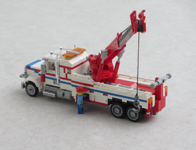 Lego Wrecker Tow Truck | The Lego Car Blog