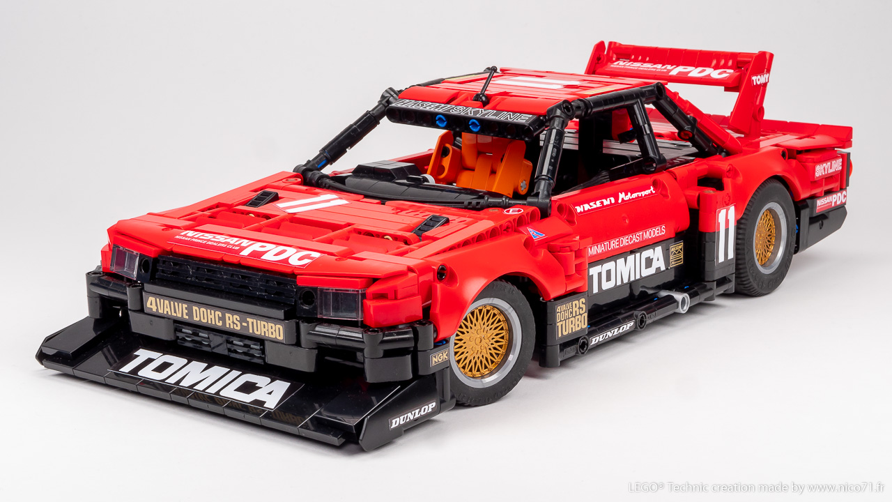 Lego Nissan Skyline KDR30 Super Silhouette RC BuWizz | The Lego Car Blog