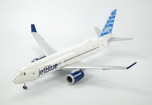 Lego Airbus A220 JetBlue | The Lego Car Blog