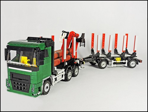 Lego Volvo FH16 500 Timber Truck | The Lego Car Blog